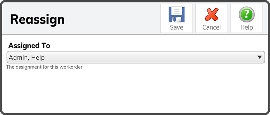Edit Workorder Assignment